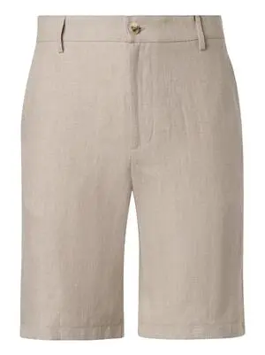 Canali Linen Bermuda Shorts - Beige