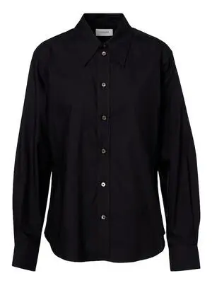LEMAIRE Cotton And Silk Shirt Black