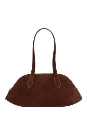 AESTHER EKME Cosmo Suede Bowling Bag - Brown