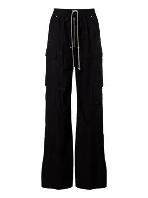 Rick Owens Jumbo Belas Cotton Cargo Pants - Black