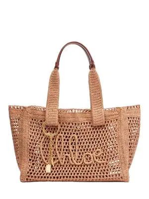 Chloé Raffia Tote Bag - Brown