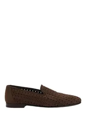 Manolo Blahnik Mario Suede Loafers - Brown