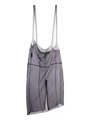 Prada Sheer Midi Skirt - Black