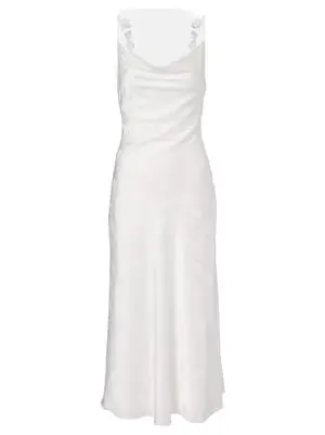 ROTATE BY BIRGER CHRISTENSEN Satin Midi Dress - White