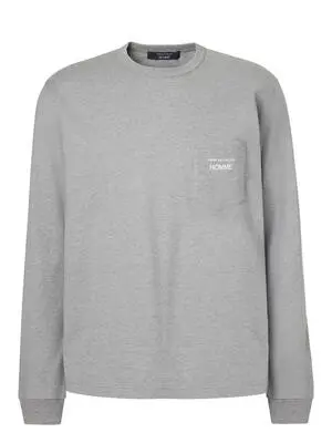Comme Des Garçons Comme Des Garçons Homme Logo Cotton Jersey T-shirt Grey