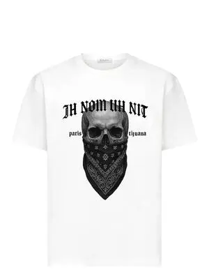 IH NOM UH NIT Skull 20 Print Cotton T-shirt - White