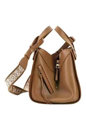 Loewe Monochrome Hammock Leather Crossbody Bag Brown
