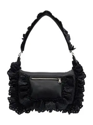 Simone Rocha Pillowcase Shoulder Bag With Ruffled Detail - Black