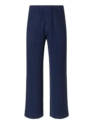 Issey Miyake Tailored Pleated Straight Pants - Blue