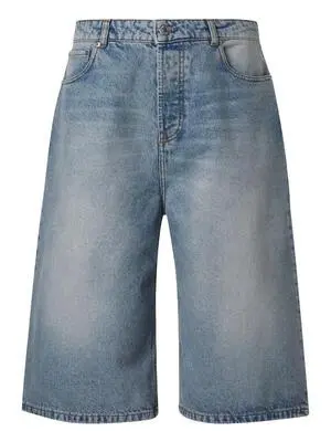 AMI Paris Denim Bermuda Shorts - Blue