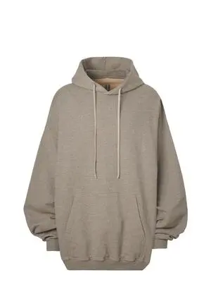 Rick Owens Hun Cotton-blend Jersey Hoodie - Grey