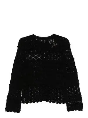 SEMICOUTURE Zilla Cotton Cardigan - Black