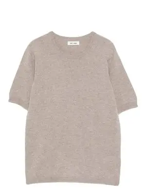 Soft Goat Cashmere Crewneck Sweater - Grey