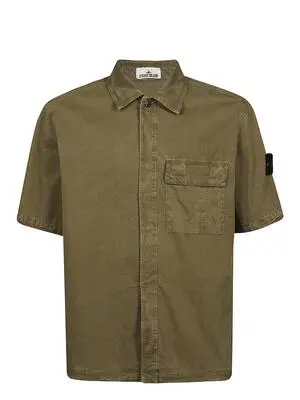 Stone Island Logo Shirt - Green