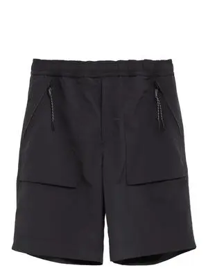 Moncler Technical Froissé Bermuda Shorts - Black