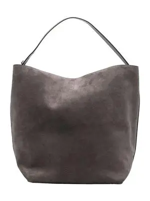TOTEME Leather Belted Tote - Grey