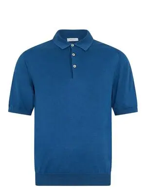Boglioli Short-sleeved Polo Shirt - Blue