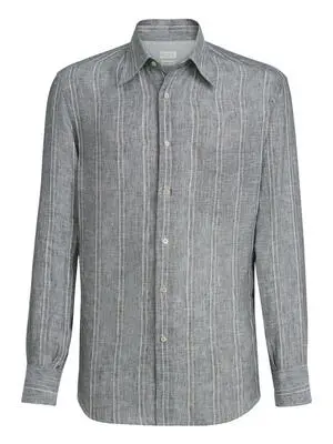 Brunello Cucinelli Linen Shirt - Grey