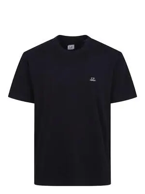 C.P. COMPANY C.P. COMPANY Logo Cotton T-Shirt Blue