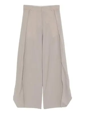 Loewe Wool Wide-leg Trousers - Grey
