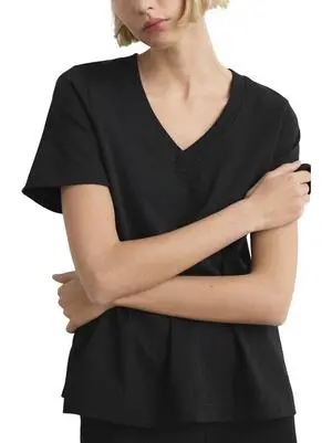 Mango Cotton T-shirt - Black