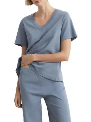 Mango Cotton T-shirt - Blue