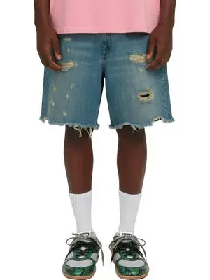 BARROW Barrow Distressed Denim Shorts Denim
