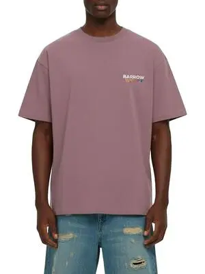 BARROW Cotton T-shirt With Teddy Print - Pink