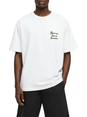 BARROW Printed Cotton T-shirt - White
