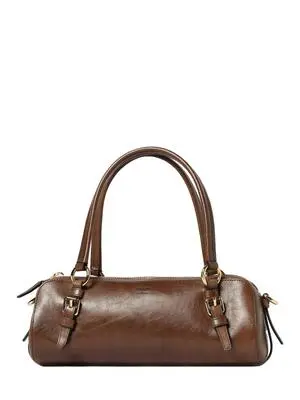 Moschino Nuage Leather Bag - Brown