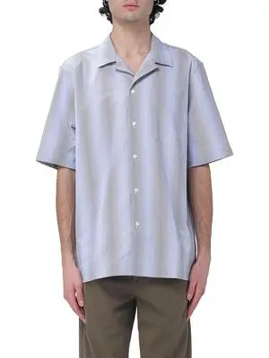 Dries Van Noten Striped Cotton Casual Shirt - Blue