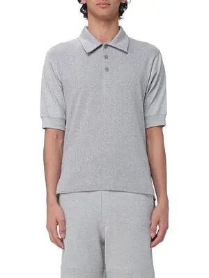 Dries Van Noten Basic Short Sleeve Polo Shirt - Grey
