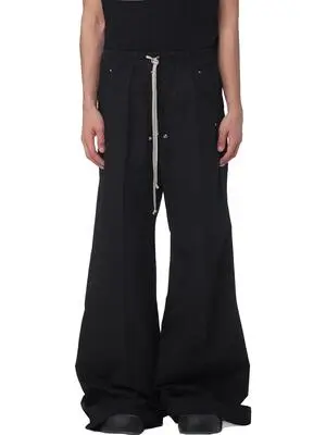 Rick Owens Cotton Flared Trousers - Black