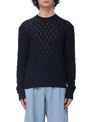Dries Van Noten Openwork Knit Sweater - Blue