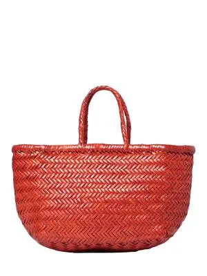 Dragon Diffusion Dragon Diffusion Handwoven Leather Tote Orange