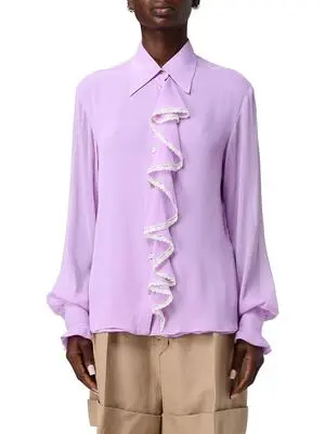 Alberta Ferretti Ruffled Shirt - Lilac
