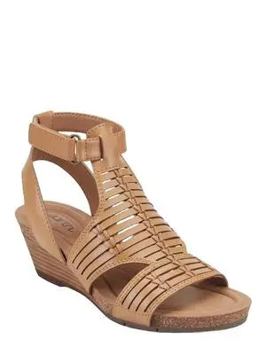 Earth Helodie Wedge Sandal Tan