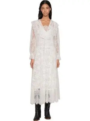 SEA Holden Long Sleeve Lace Maxi Dress