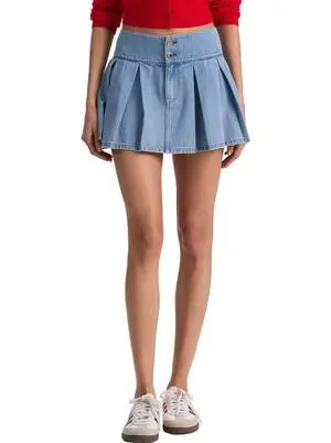 Alice + Olivia Amy Mini Skirt - Denim