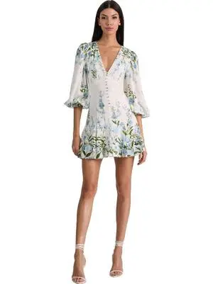 Alice + Olivia Irene Mini Dress - Blue