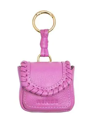 AIMEE Leather Bag Charm - Bloom