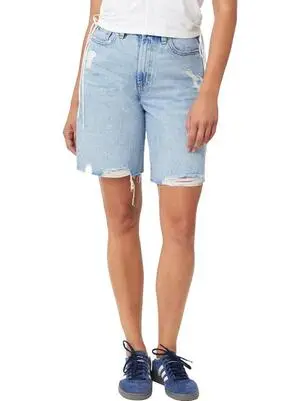 Habitual Joey Long Cutoff Denim Shorts - Aire