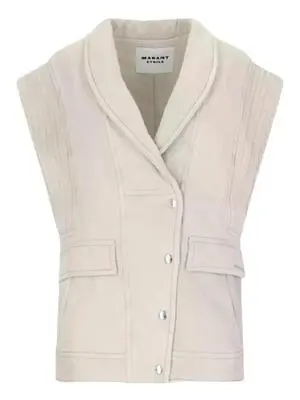 Isabel Marant Étoile Naelle Quilted Gilet - Neutrals