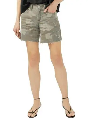 SILVER JEANS CO. Suki Cutoff Denim Shorts - Camouflage