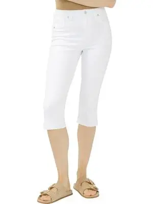 SILVER JEANS CO. Isbister Modern Capri Jeans White