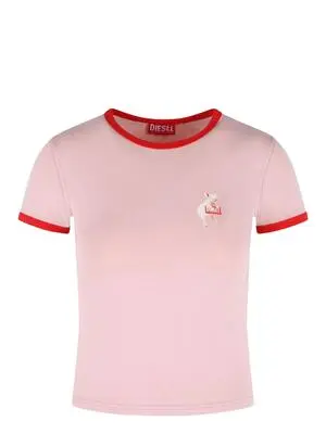 DIESEL® T-uncuties Long S12 T-shirt - Pink