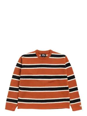 StÜssy Striped Wool Sweater - Red