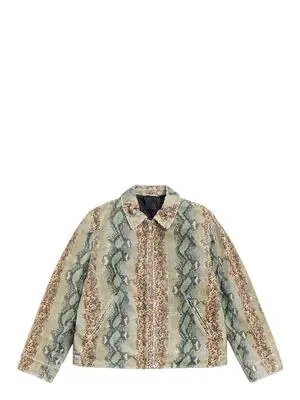StÜssy Garage Leather Jacket - Multicolor