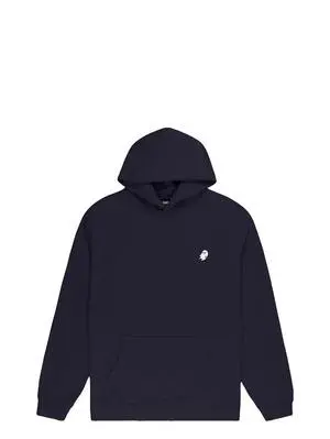 DALIX Ghost Relaxed Midweight Fleece Pullover Hoodie Ink Blue