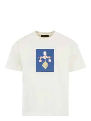 WALES BONNER Compass Tee White